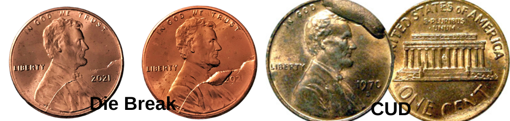 What Are Cud And Die Break Coins? - The Collectors Guides Centre